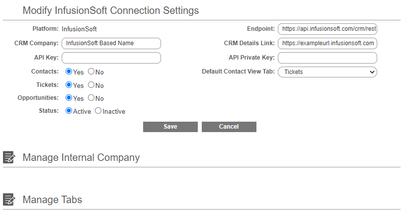 Keap Integration Setup - 1Stream